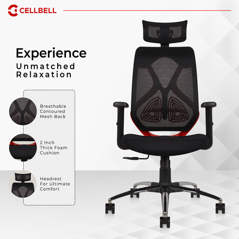 CELLBELL C190 Berlin Ergonomic Mesh Executive Office & Home Chair