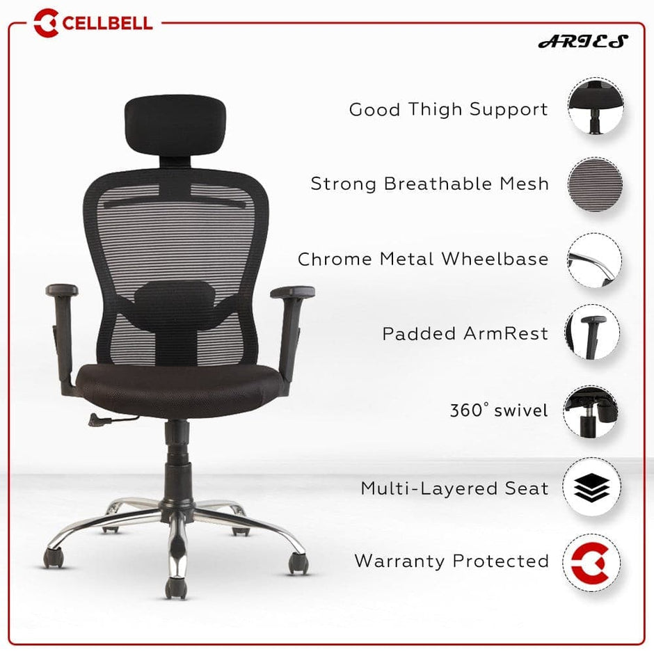 Buy Ergonomic Office Chair, Chair Online at Best Price - Cellbell