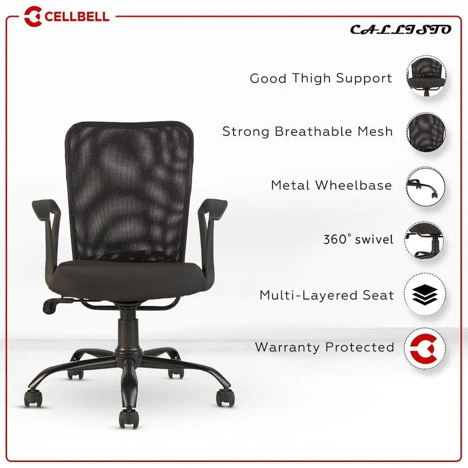 Buy Ergonomic Office Chair, Chair Online at Best Price - Cellbell